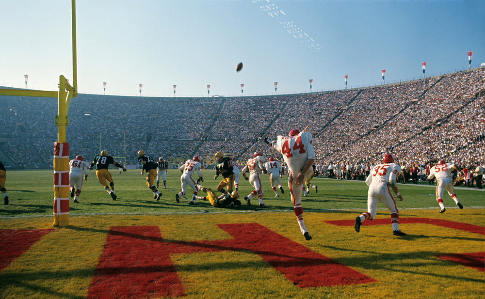 Kansas City Chiefs Punting from End Zone | Neil Leifer Photography