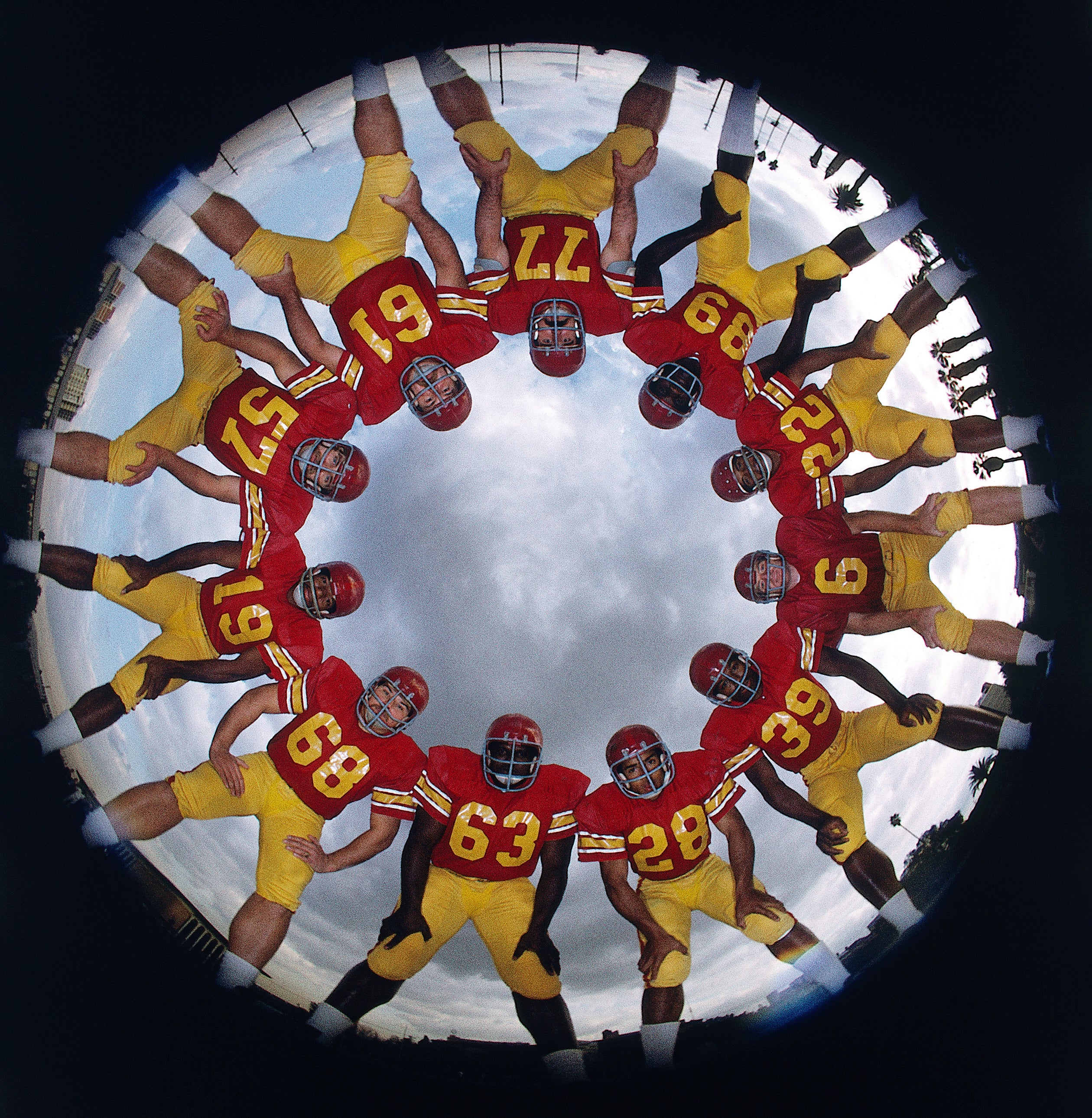 USC Huddle | Neil Leifer Photography